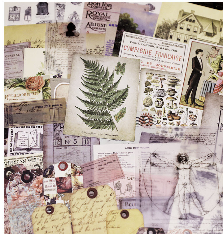 Vintage Paper- & Stickerset - Vintage Collection 3 | Meerleuks
