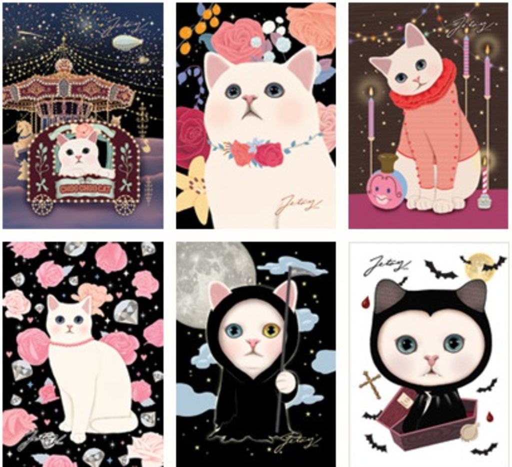 Jetoy kaartenset - night | Meerleuks