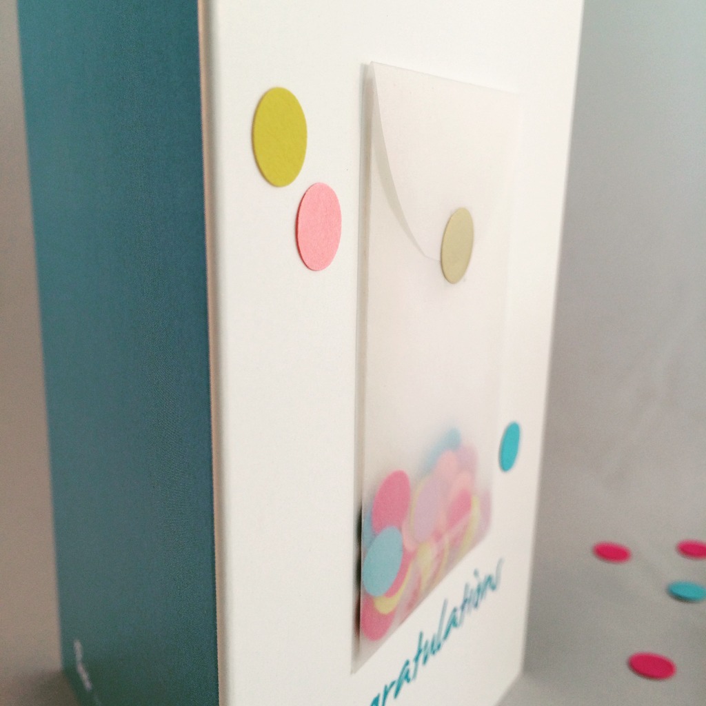 Luxe handgemaakte kaart Congratulations confetti - Meer Leuks | Meerleuks