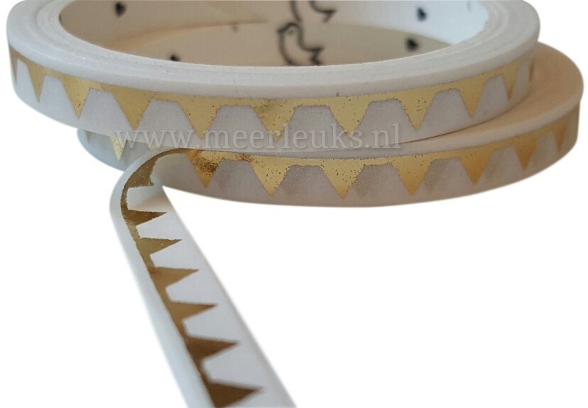 Masking tape slim - gouden vlaggetjes | Meerleuks